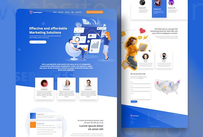 Design high converting website ui ux and landing page design by Fatema ...