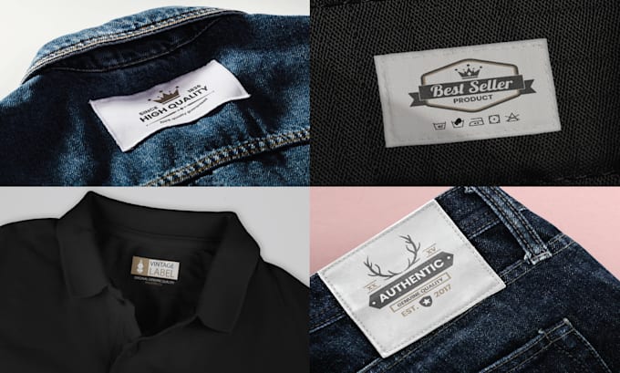 Design hang tag, clothing label, neck label, hem tag, label design by ...