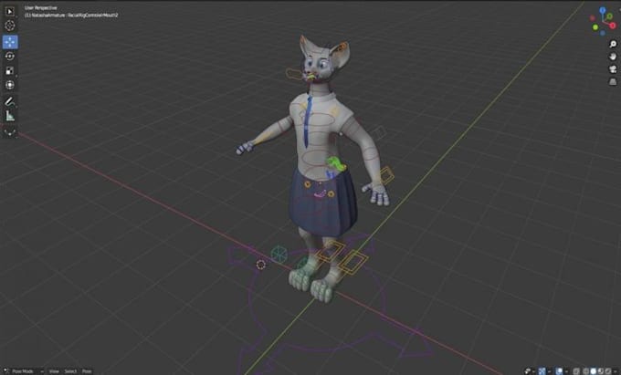 Design rig model,furry avatar, humanoid avatar, vrc avatar 4 vtuber ...