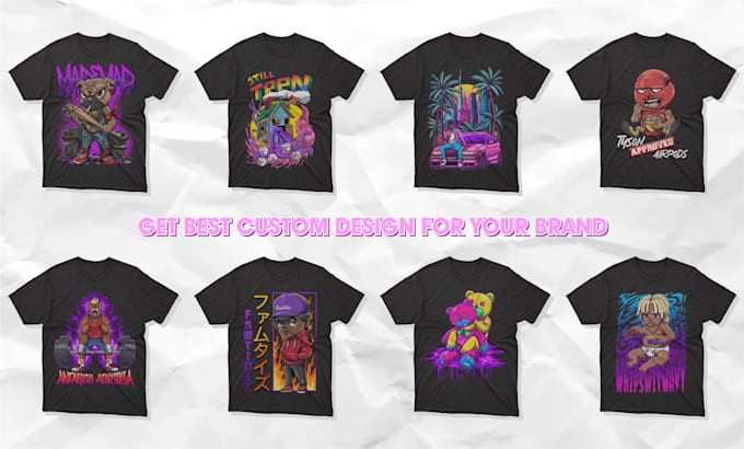 Make amazing cartoon streetwear design for your clothing by ...