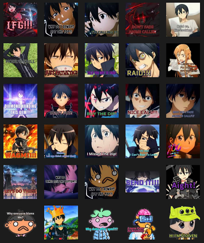 Create custom telegram emojis and stickers packs by Hamany_a | Fiverr