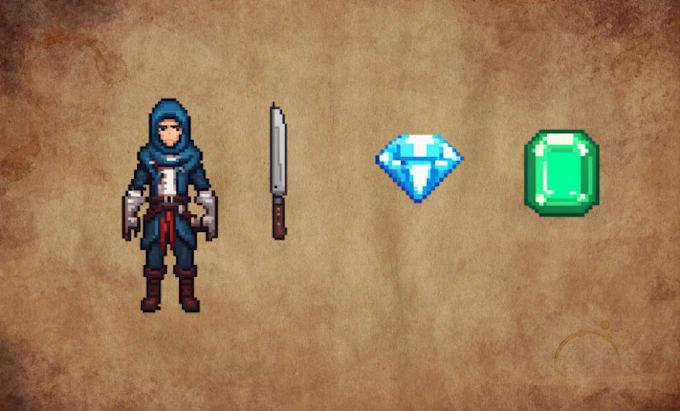 Design 2d game characters and objects for game projects by Galaxykozmik ...