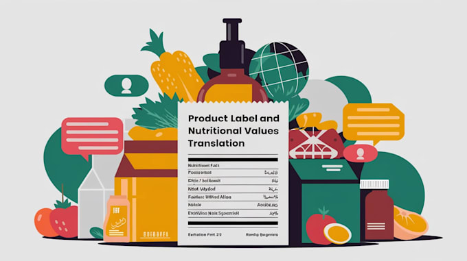 Translate food product label and nutritional values by Sr_massum | Fiverr