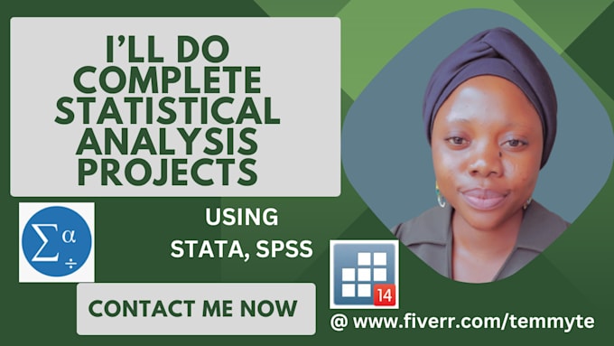 Complete statistical analysis project using spss and stata by Temmy_te006 | Fiverr