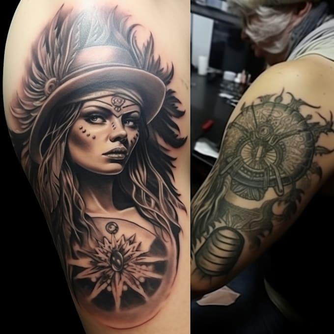 Draw an old school tattoo designs for you by Tuzum2 | Fiverr