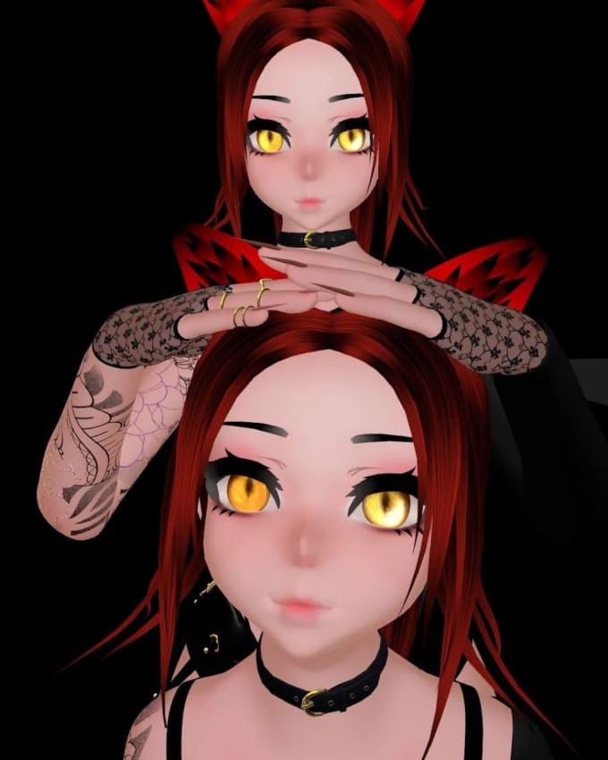 Custom Vrchat Avatar 3d Model Vrc Avatar Vr Chat Vr Nsfw Character Vr Avatar By