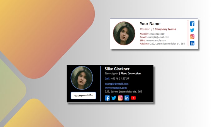 Code clickable html email signatures for different platforms by ...