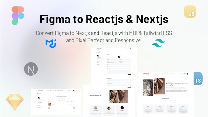 Convert figma to nextjs and reactjs with mui and pixel perfect and ...