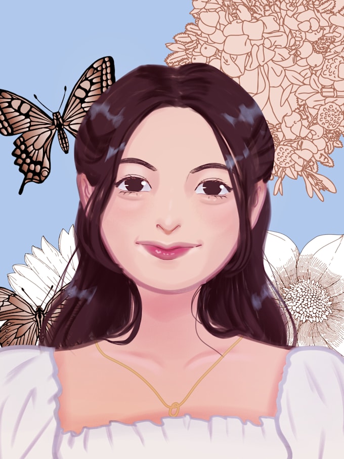 Draw cute portrait or avatar for your pfp by Maikyuty | Fiverr