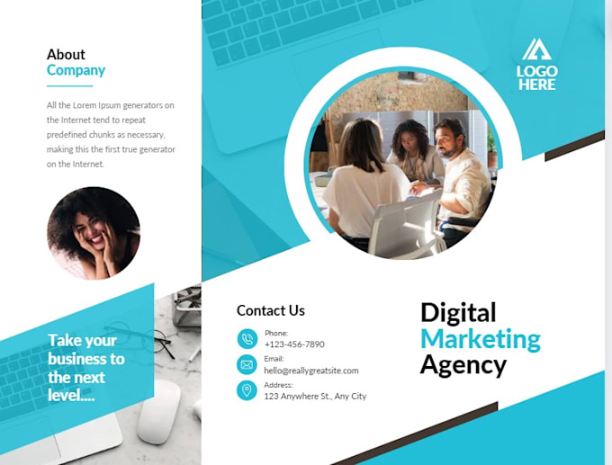 Design trifold brochure, bi fold , pdf file format by Zai__b006 | Fiverr