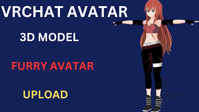 Custom vrchat avatar furry avatar 3d model vrchat vrc avatar by ...