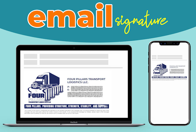 Create moving services static or animated email signature html by ...