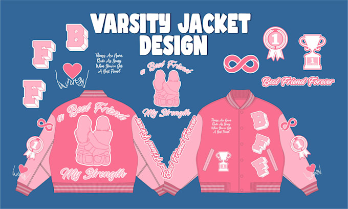Create streetwear custom varsity jacket, letterman, puffer coat design ...