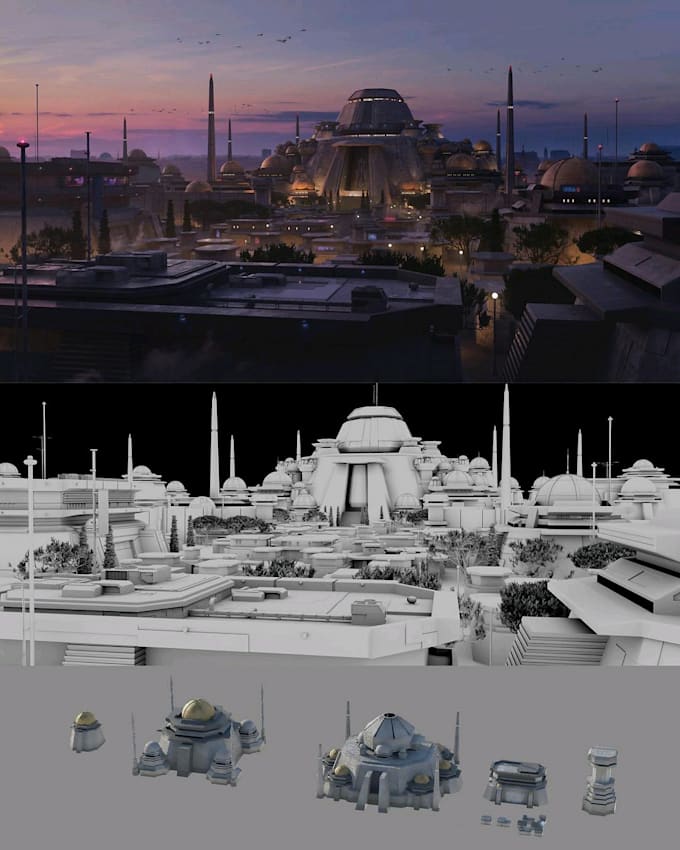 Do 3d game environment, 3d environment in blender, unity or unreal ...