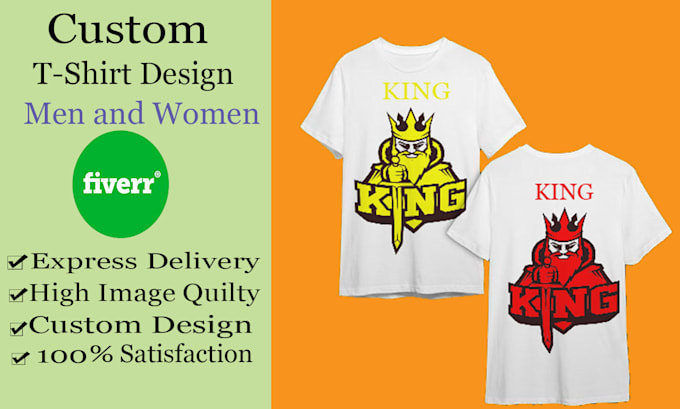 Create a cool custom t shirt for men and women by Sajjal_graphic | Fiverr
