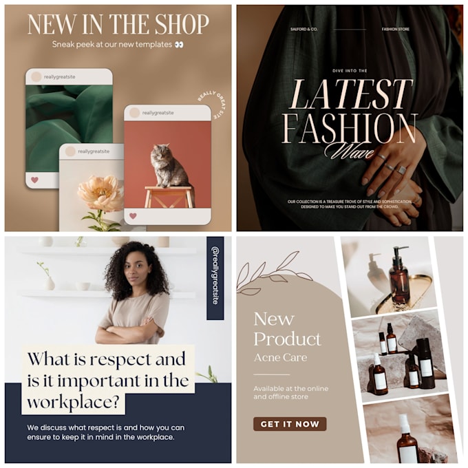 Design creative social media posts by Irdakhan | Fiverr