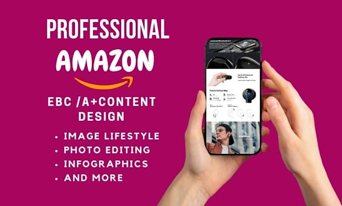 Design amazon enhanced brand content amazon ebc a plus by Mohibee | Fiverr