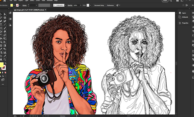 Create stunning vector cartoon portrait avatars from your photos by ...