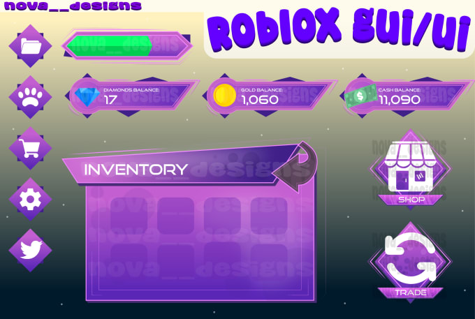 Make you a roblox ui, gui for you by Nova__designs | Fiverr
