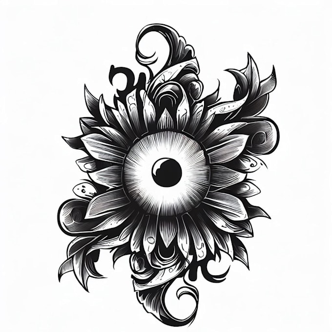 Draw custom unique tattoo design for you by Beareopee | Fiverr