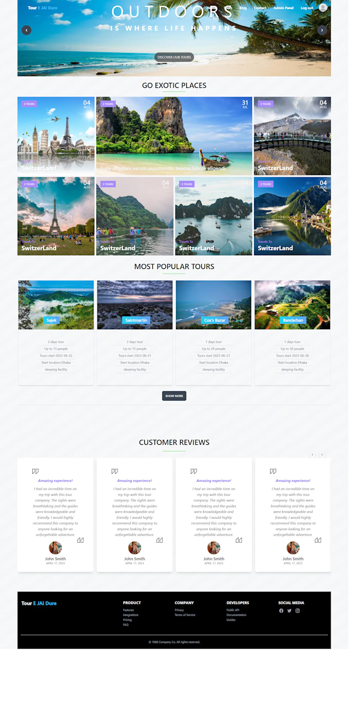 Build a modern, responsive website using nextjs, reactjs, and tailwind css by Shoaib_akhter_7 ...