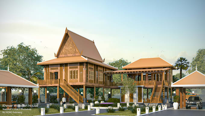 Do architecture 3d models and render beautifully by Sunmeng_hong | Fiverr