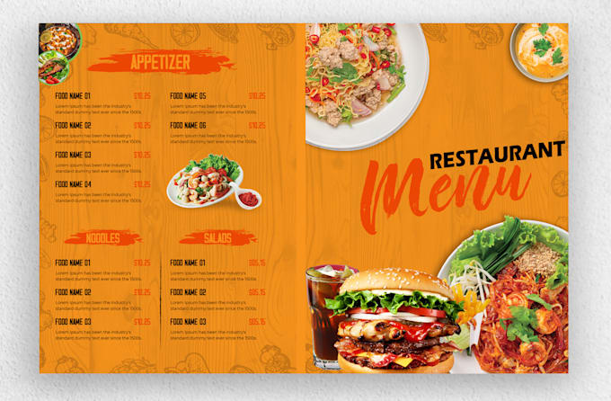 Digital menu board or animated food restaurant menu design by Mani184 ...