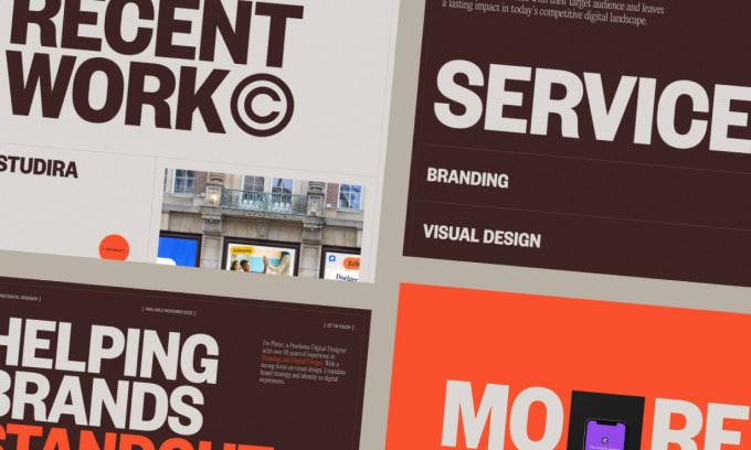 Build a portfolio website for video editors with a creative design by ...