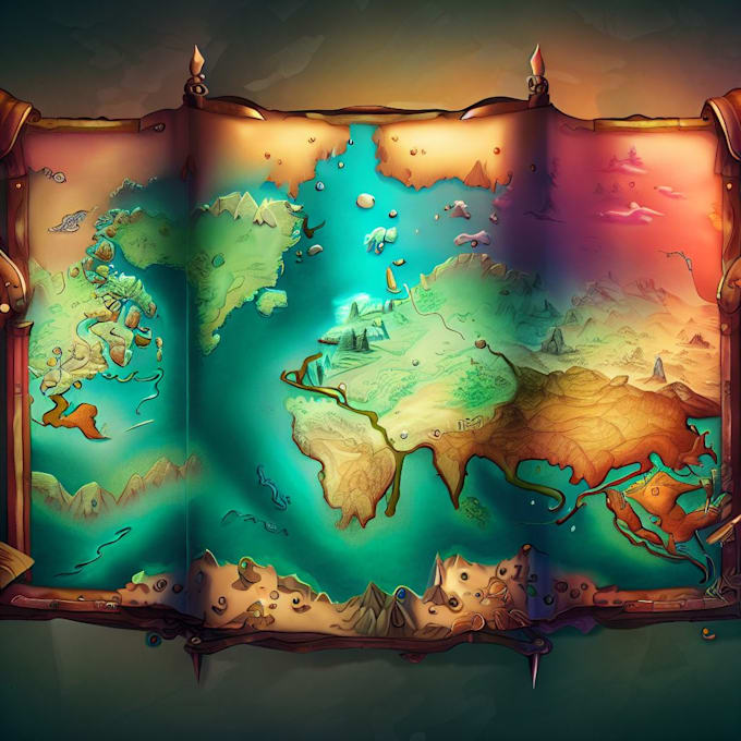 Create a custom fantasy world map for you by Turephant | Fiverr