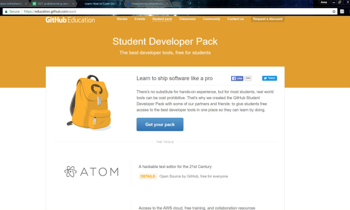 Create a github account student developer pack by Eudizellll | Fiverr