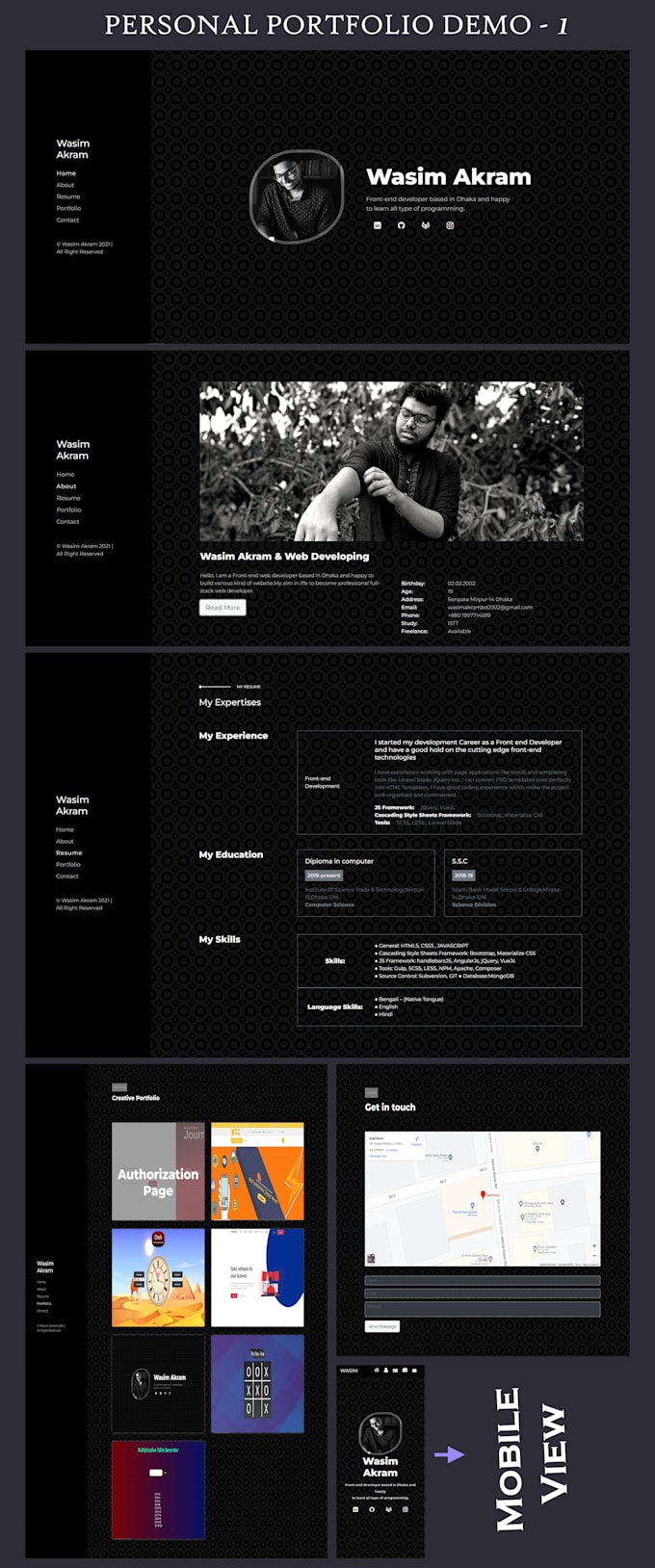 Create a responsive portfolio website with wordpress by Samiel_sam | Fiverr