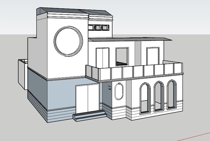 Make your drawings into 3d using sketchup by Mnmqbxl | Fiverr