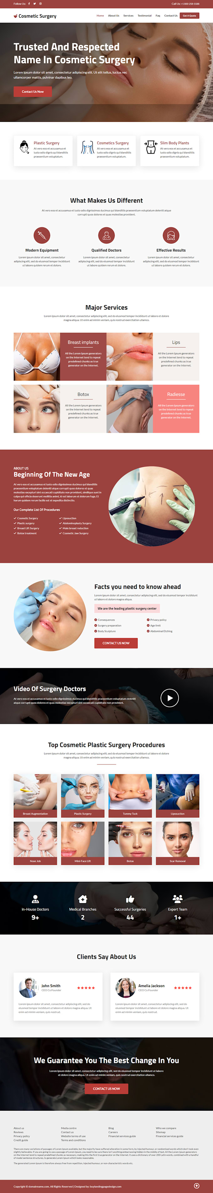 Build cosmetic surgery website, plastic surgery website sales funnel by ... Build cosmetic surgery website, plastic surgery website sales funnel by ...