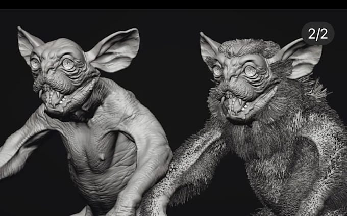 Create 3d creature design, texturing for games and animations by ...