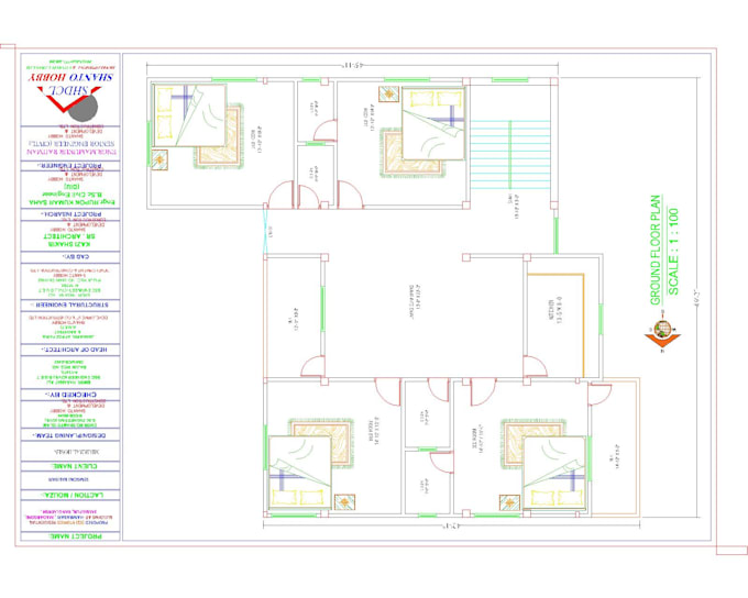 Create autocad floor plan minimalist design for you business by Mdforid813 | Fiverr
