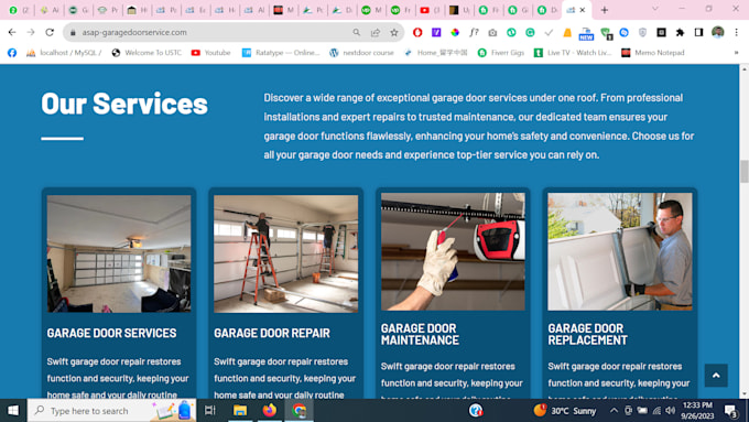 Design a garage door website for your business by Muhammad_saaqib | Fiverr