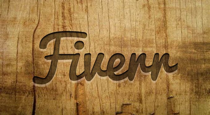 Create wooden carved text for you by Talal_munir1 | Fiverr