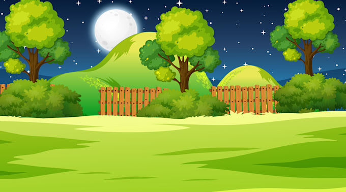 Design cartoon background for animation video, and websites by ...