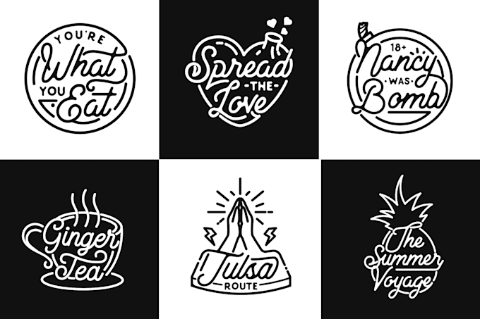 Create lettering typography logo in my style for your design by ...