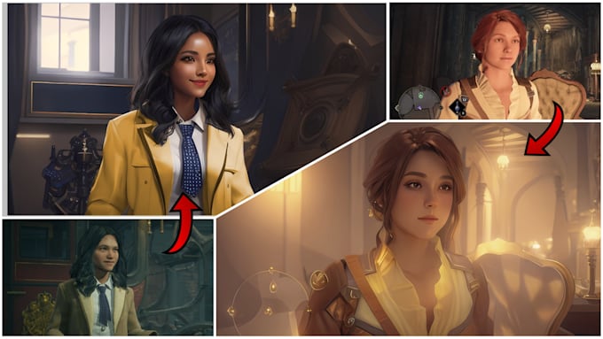 Create a personalized portrait of your hogwarts legacy oc by Rashidame ...