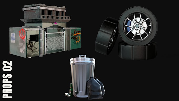 Create 3d props and objects by Zoemiaduhalde | Fiverr