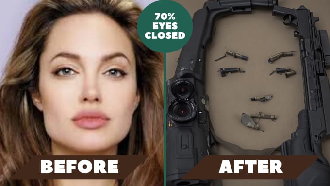 Convert your picture to visual art 70 percent closed eyes by ...
