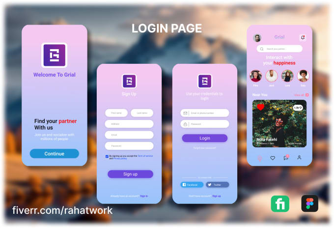 Do professional mobile app ui ux design android ios by Rahatwork | Fiverr Do professional mobile app ui ux design android ios by Rahatwork | Fiverr