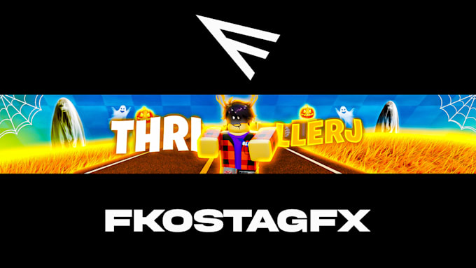 Design a roblox banner for your youtube channel by Fkostagfx | Fiverr