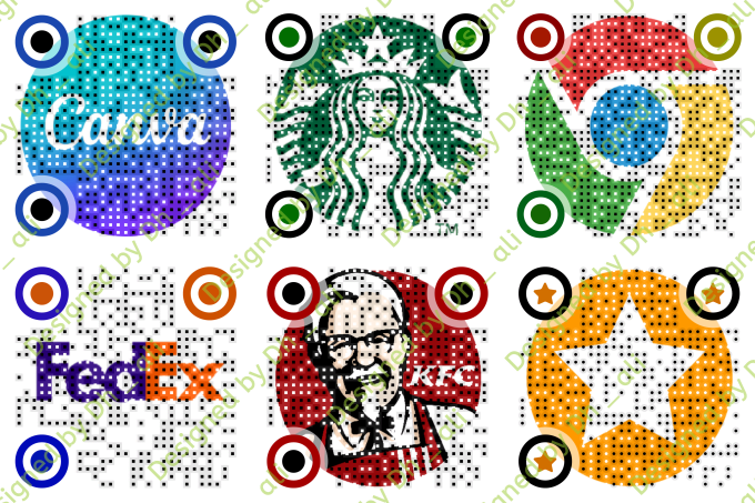 Create professional qr code with logo in 4 hours by Dh_ali | Fiverr