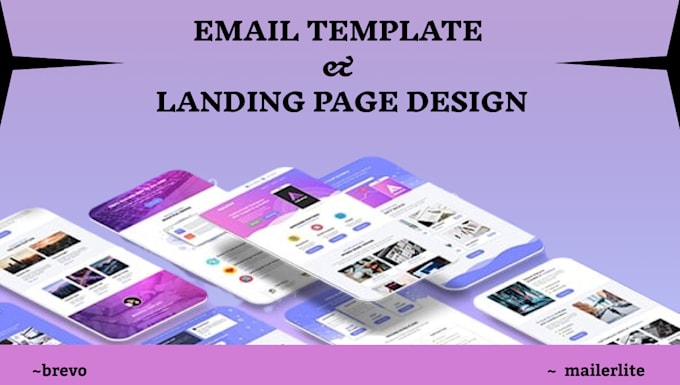 Do email template, newsletter, landing page, automation on brevo or ...