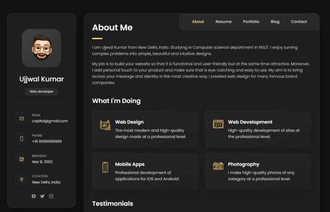 Make websites using react node bootstrap and much more by Hi_ujjwal ...