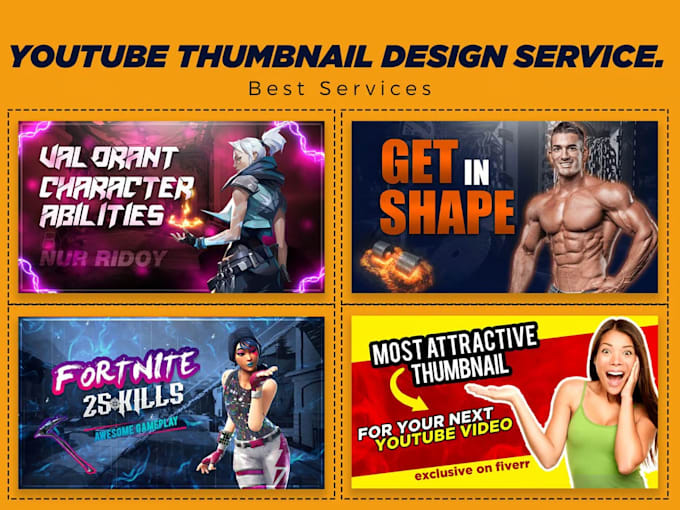 Design the best custom youtube thumbnail by Iqrarkhan933 | Fiverr