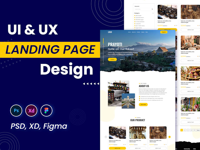 Do professional web landing page ui ux design figma by Neerajpilania ...