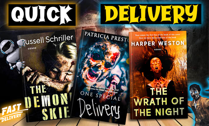 Design horror book cover, science fiction and ebook cover in just 2 hrs ...